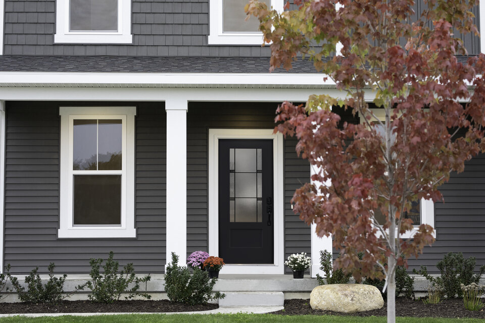 6'8" - Shaker Flush Glazed Door - 1/2 Light - Dorian