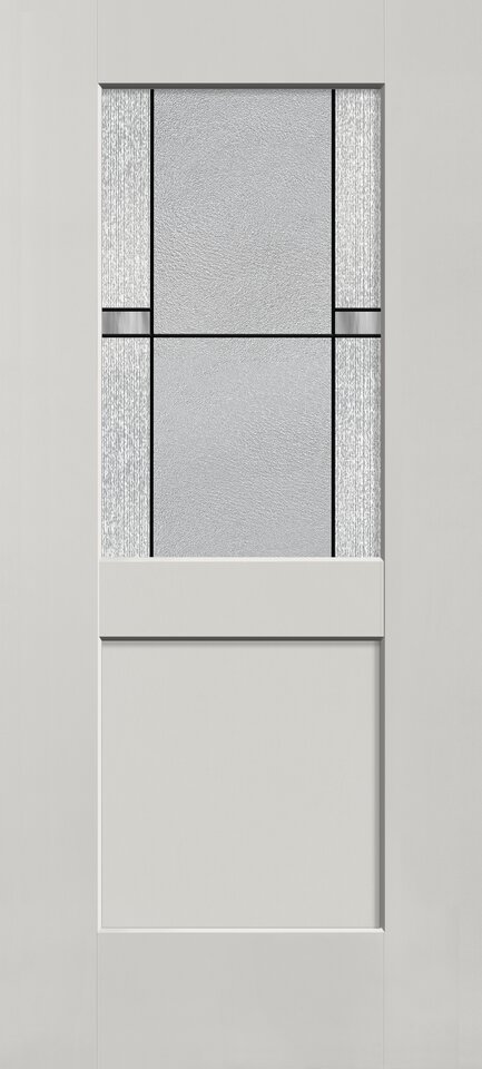 6'8" - Shaker Flush Glazed Door - 1/2 Light - Dorian