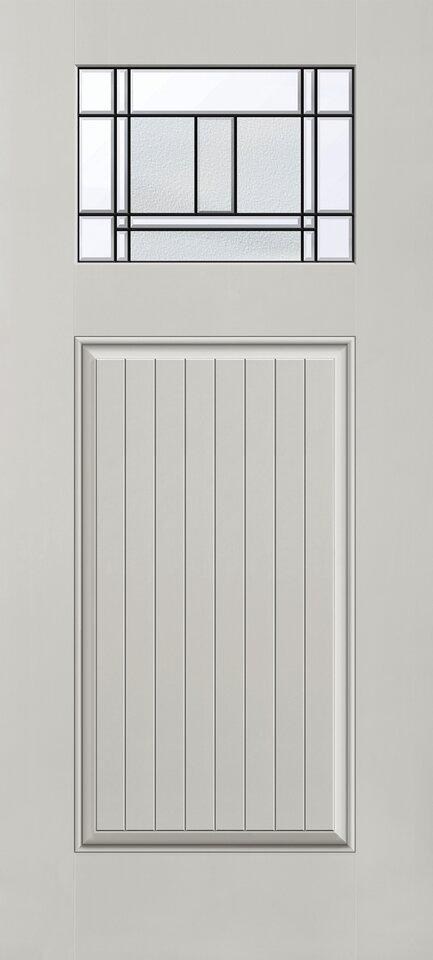 6'8" - Estate Flush Glazed Door - Craftsman Plank - Berkley
